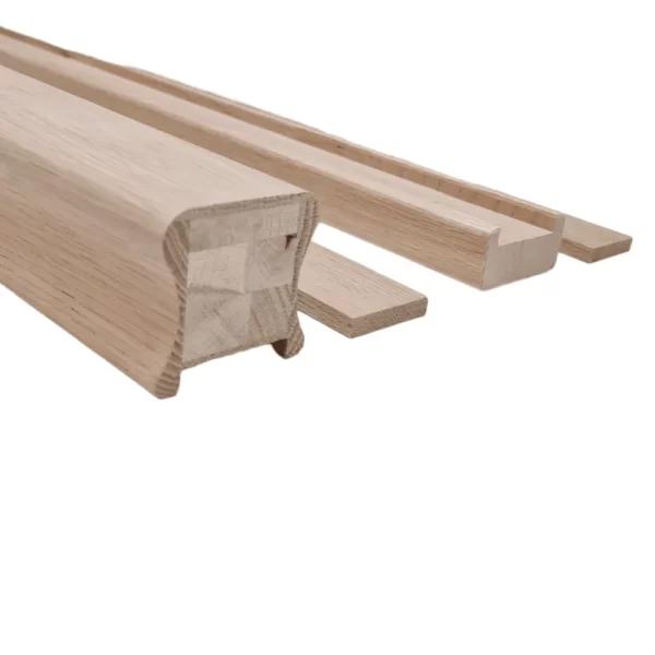 Oak Modern Baserail 41mm Spindle Groove | FIXIMER